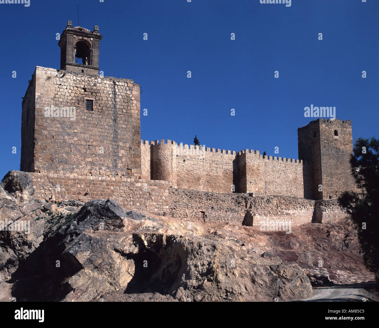 The Moorish Alcazaba at Antequera Stock Photo - Alamy