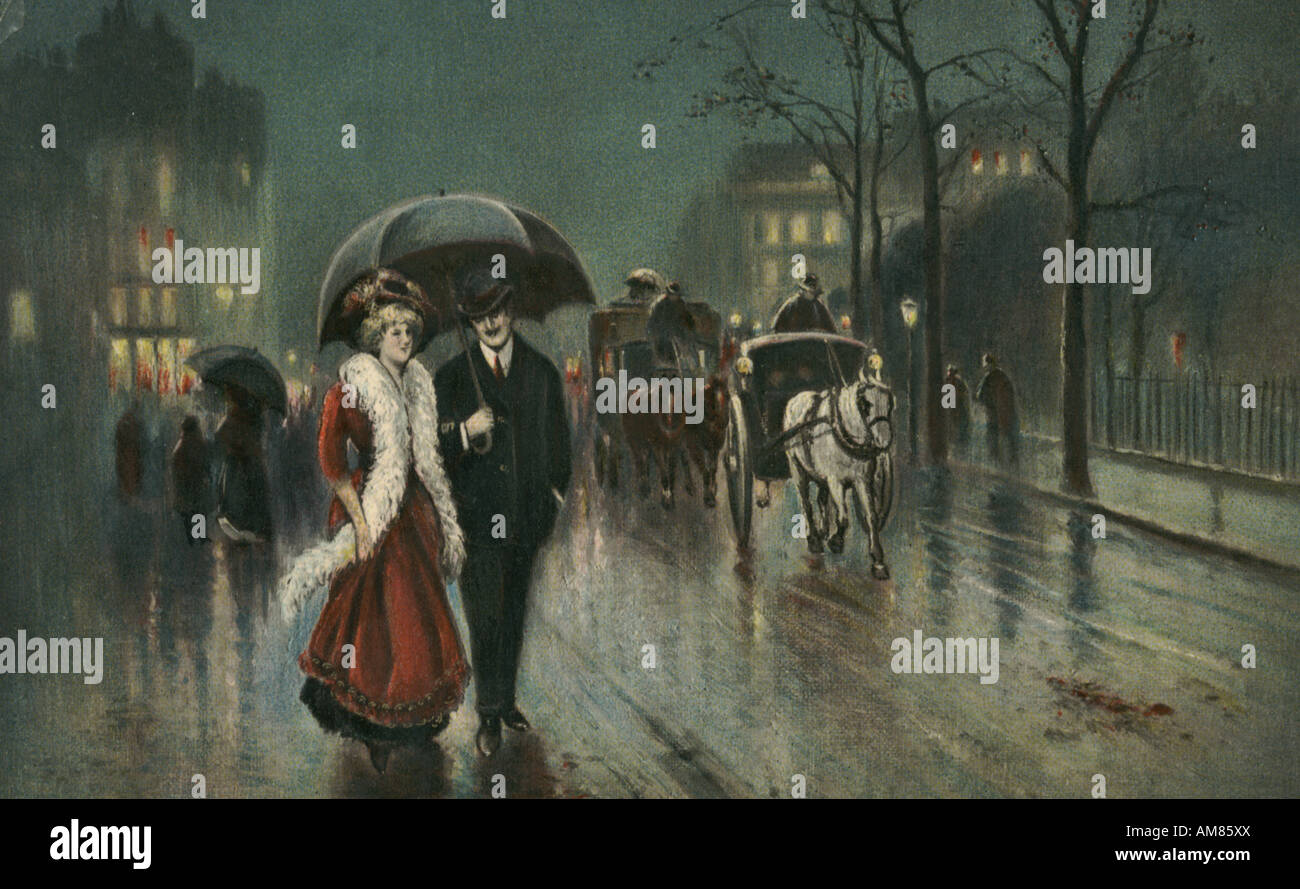 Edwardian street scene hi-res stock photography and images - Alamy