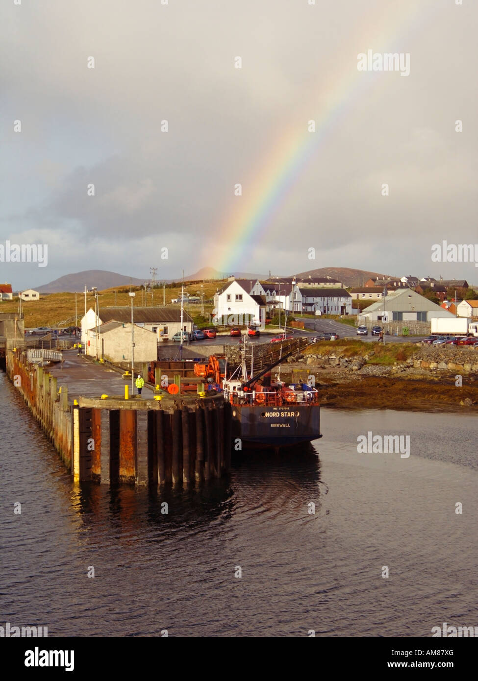 Ferry Terminal and Quay Lochmaddy Loch nam Madadh North Uist Outer ...