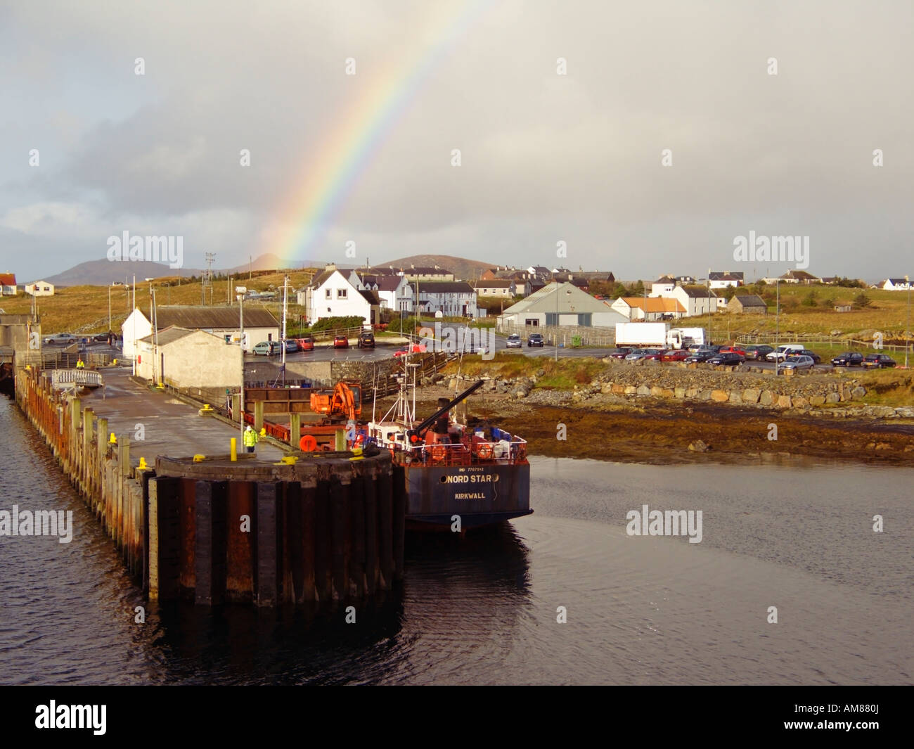 Ferry Terminal and Quay Lochmaddy Loch nam Madadh North Uist Outer ...