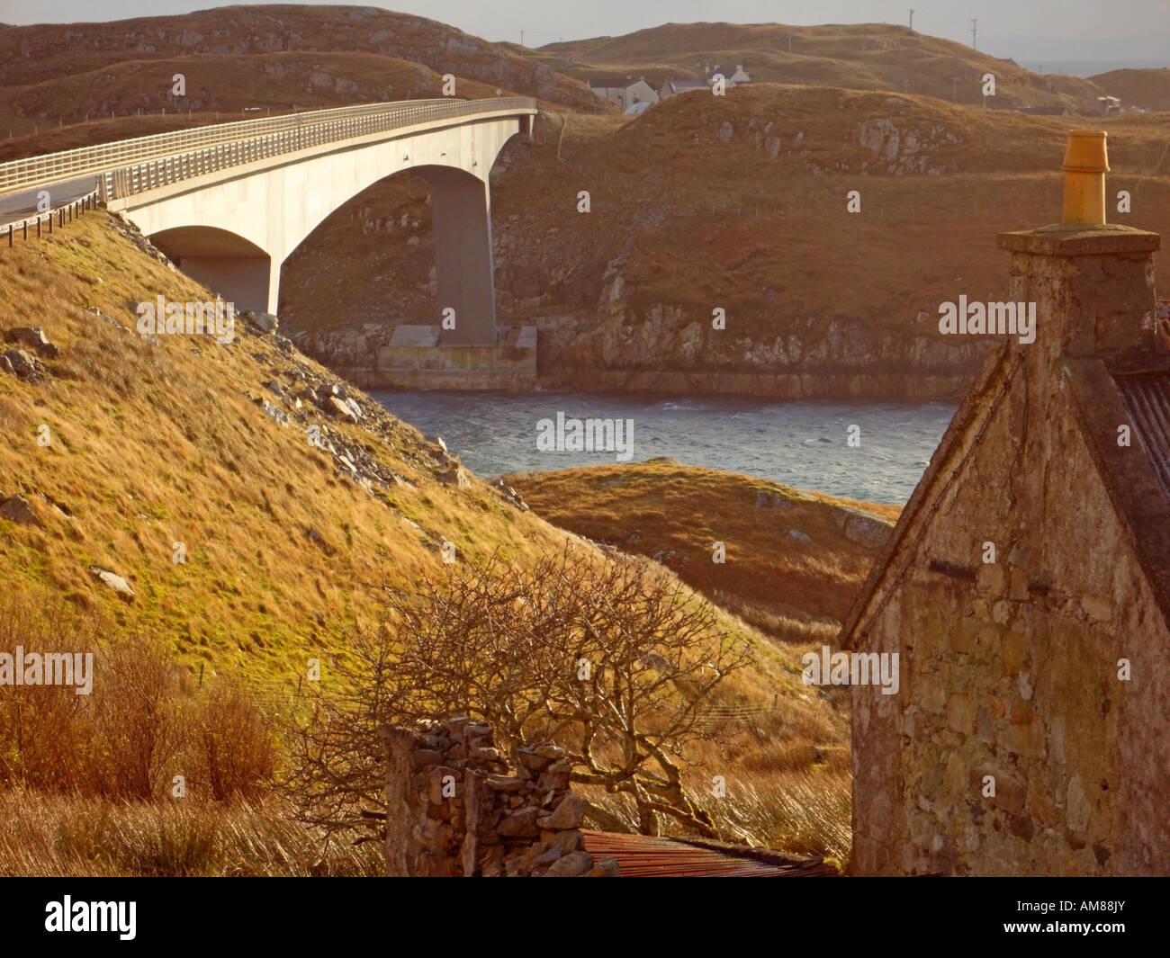 Bridge linking the Islands of Harris and Scalpay Outer Hebrides Western ...