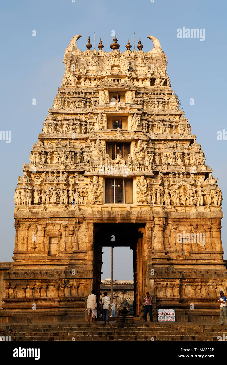 India, Karnataka, Belur, Channekeshava temple in hoysala style ...