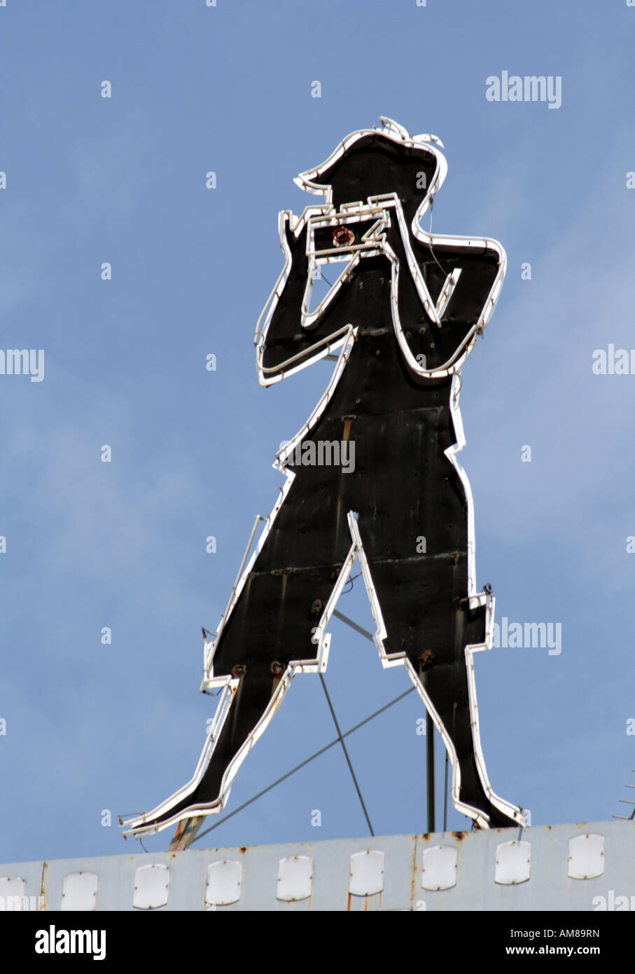 Neon sign, photographer, Zagreb, Croatia Stock Photo - Alamy