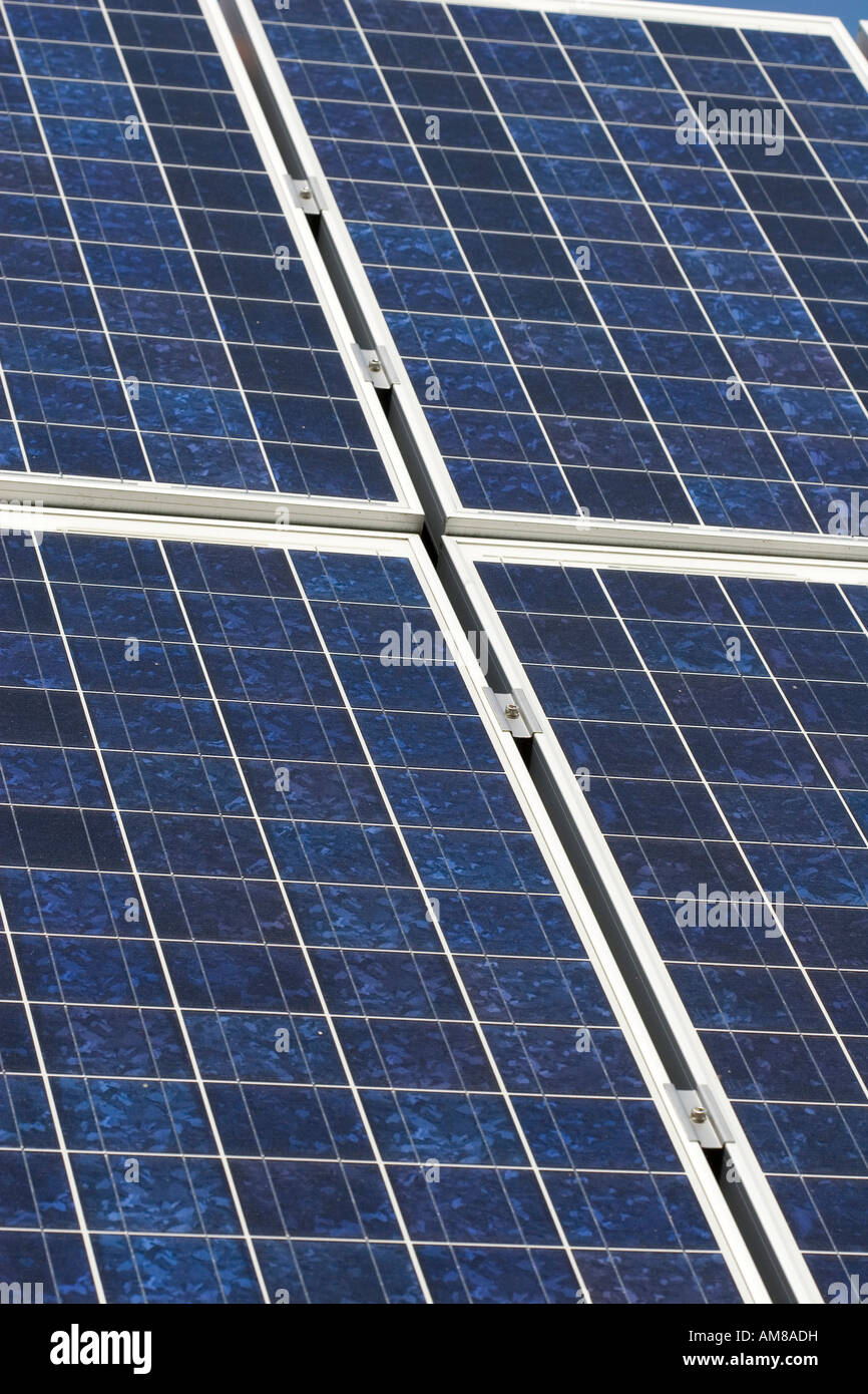 Solar cells of photovoltaic system Stock Photo - Alamy