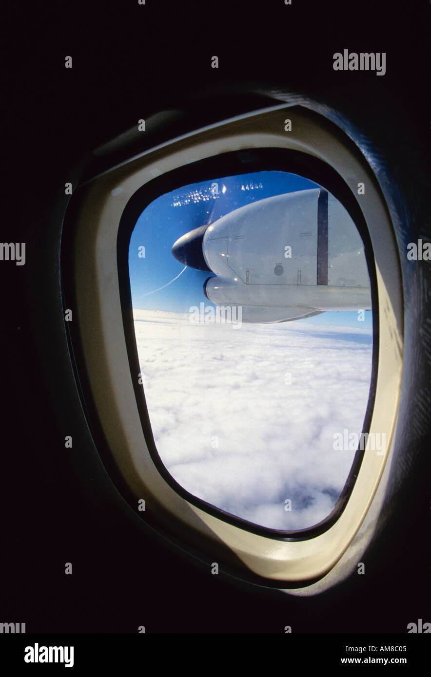 Looking out the window of an airplane Stock Photo - Alamy