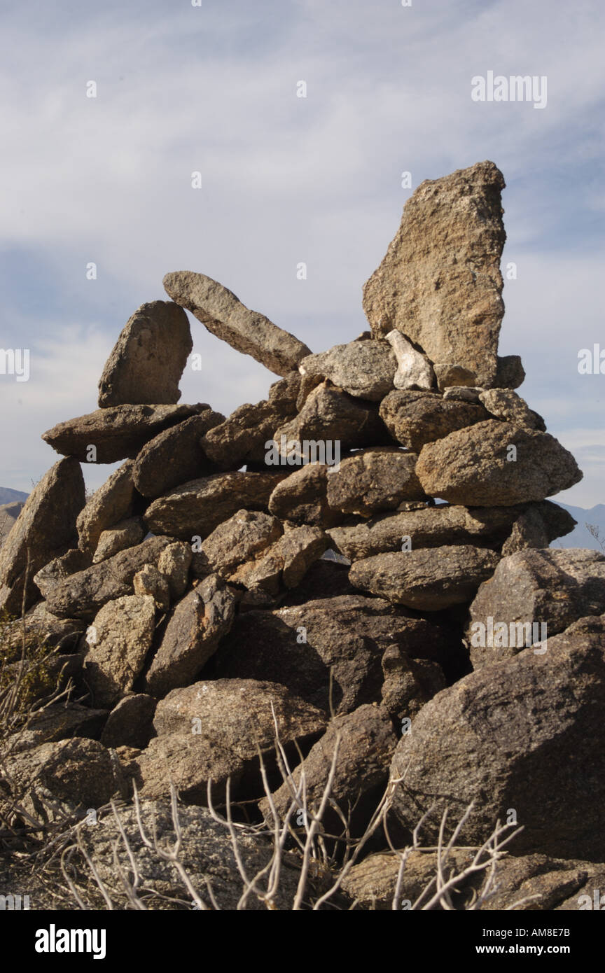 3114 02 Rock pile sign Stock Photo - Alamy