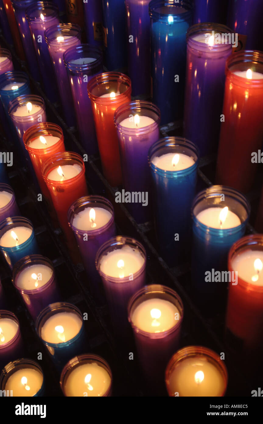 Coloured candles hi-res stock photography and images - Alamy