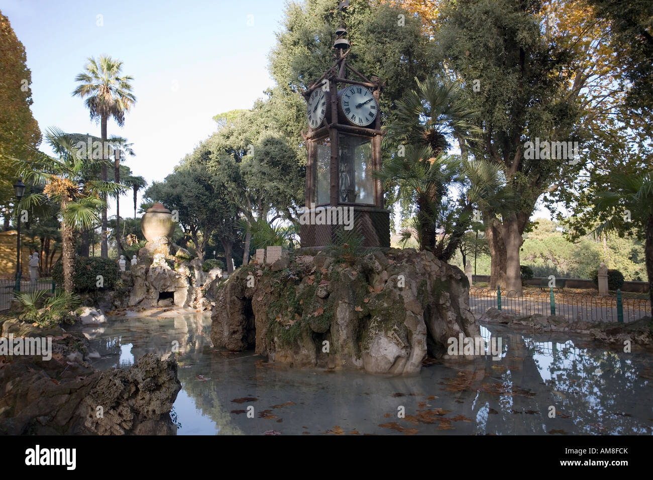 Italy rome pincio water clock hi-res stock photography and images - Alamy