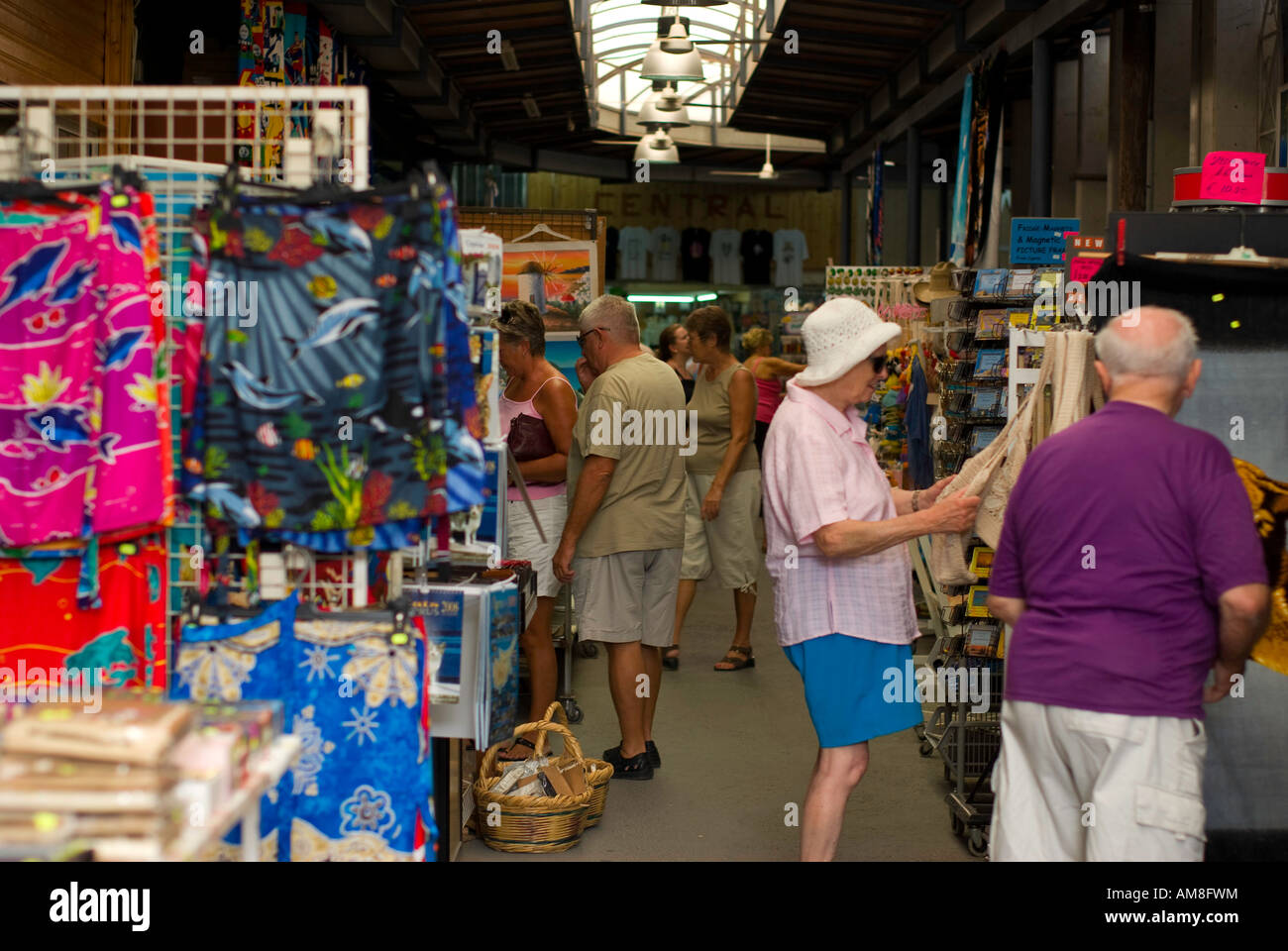 Shopping in the indoor market, Paphos Stock Photo - Alamy