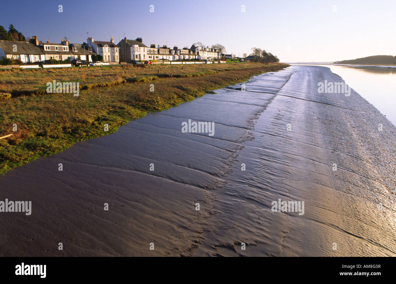 UK coastline Nith Estuary National Scenic Area at Glencaple near ...