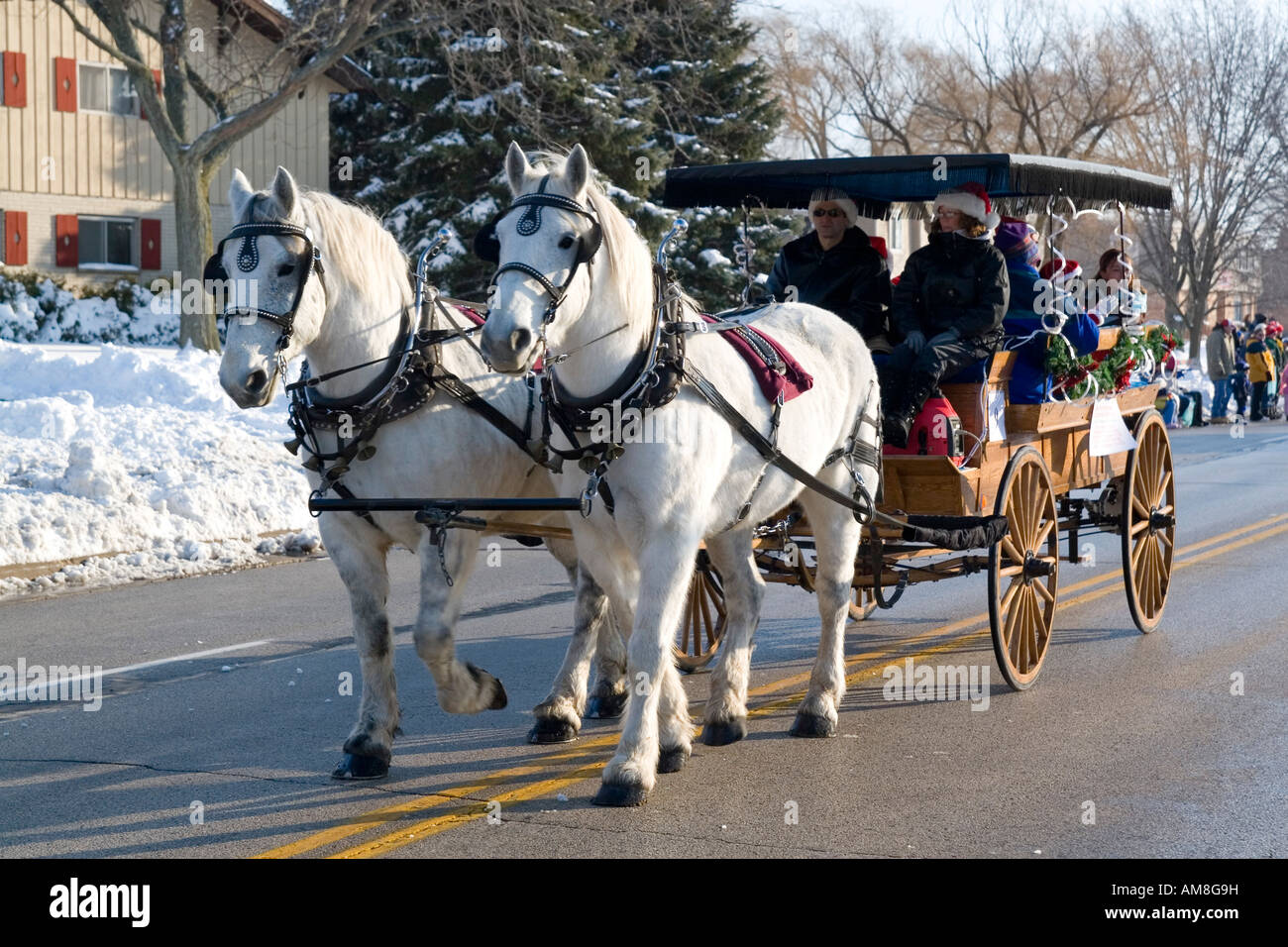 Wisconsin USA The Germantown Christmas parade December 2006 Stock Photo ...