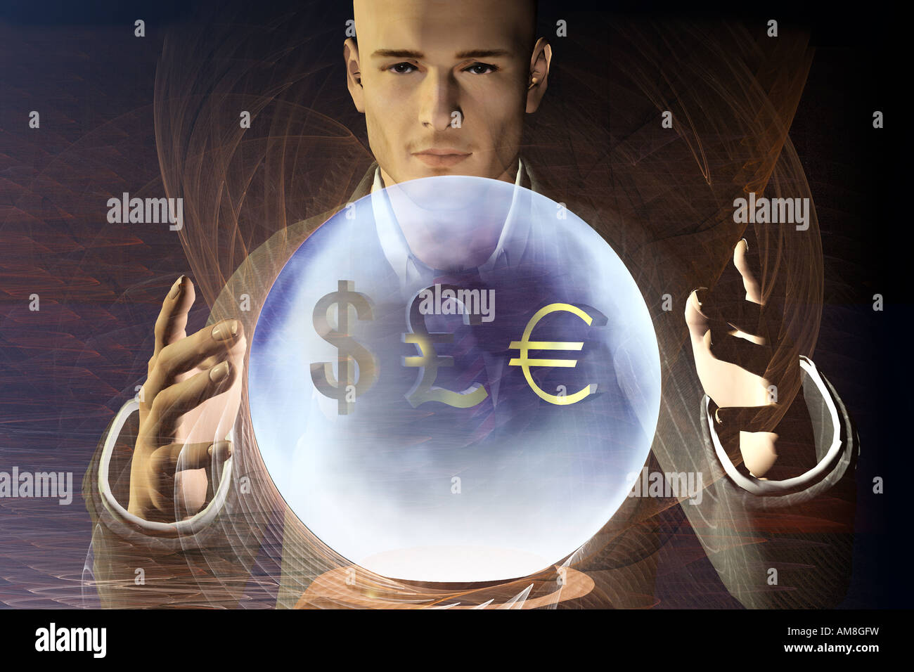Sterling currency crystal ball hi-res stock photography and images - Alamy