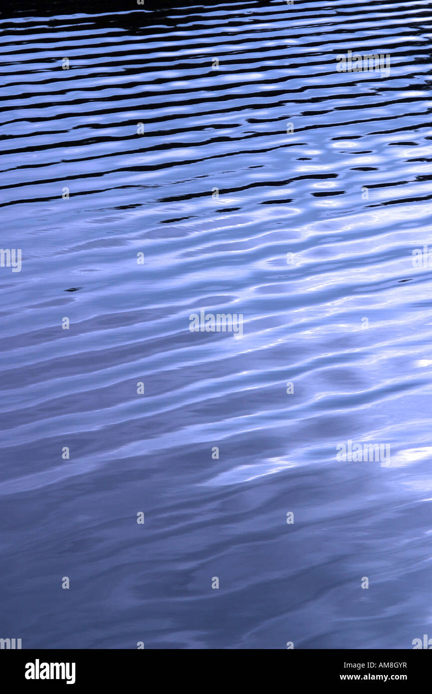 Blue water surface texture Stock Photo - Alamy