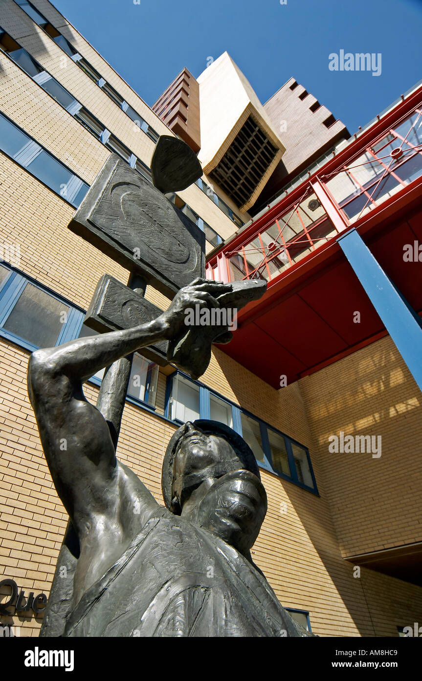 St Mary s Hospital statue sculpture Paddington London W2 England Stock ...