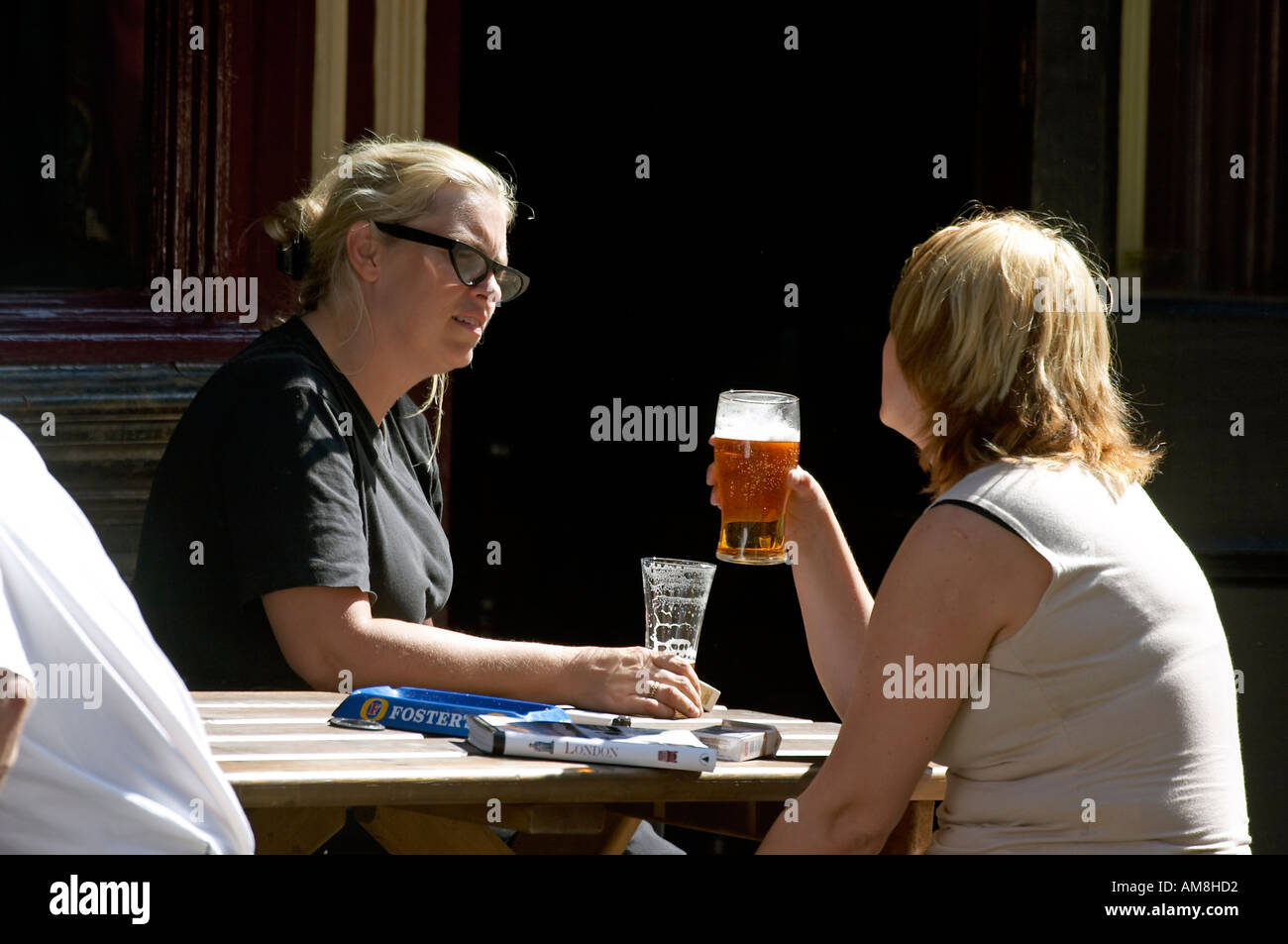 Women drinking beer Paddington London W2 England Stock Photo - Alamy