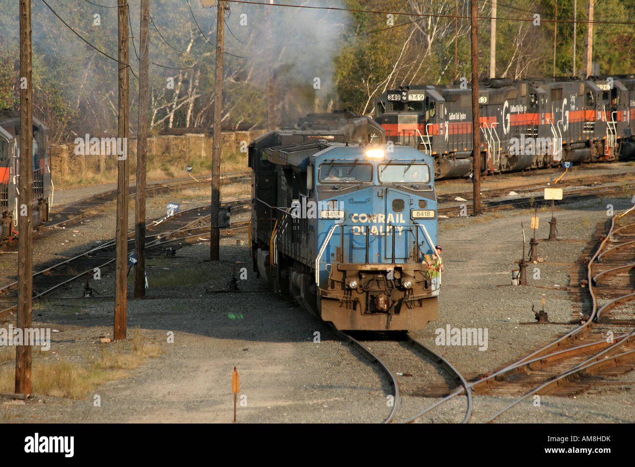 Guilford Rail System Freight Locomotives East Deerfield MA Railroad ...