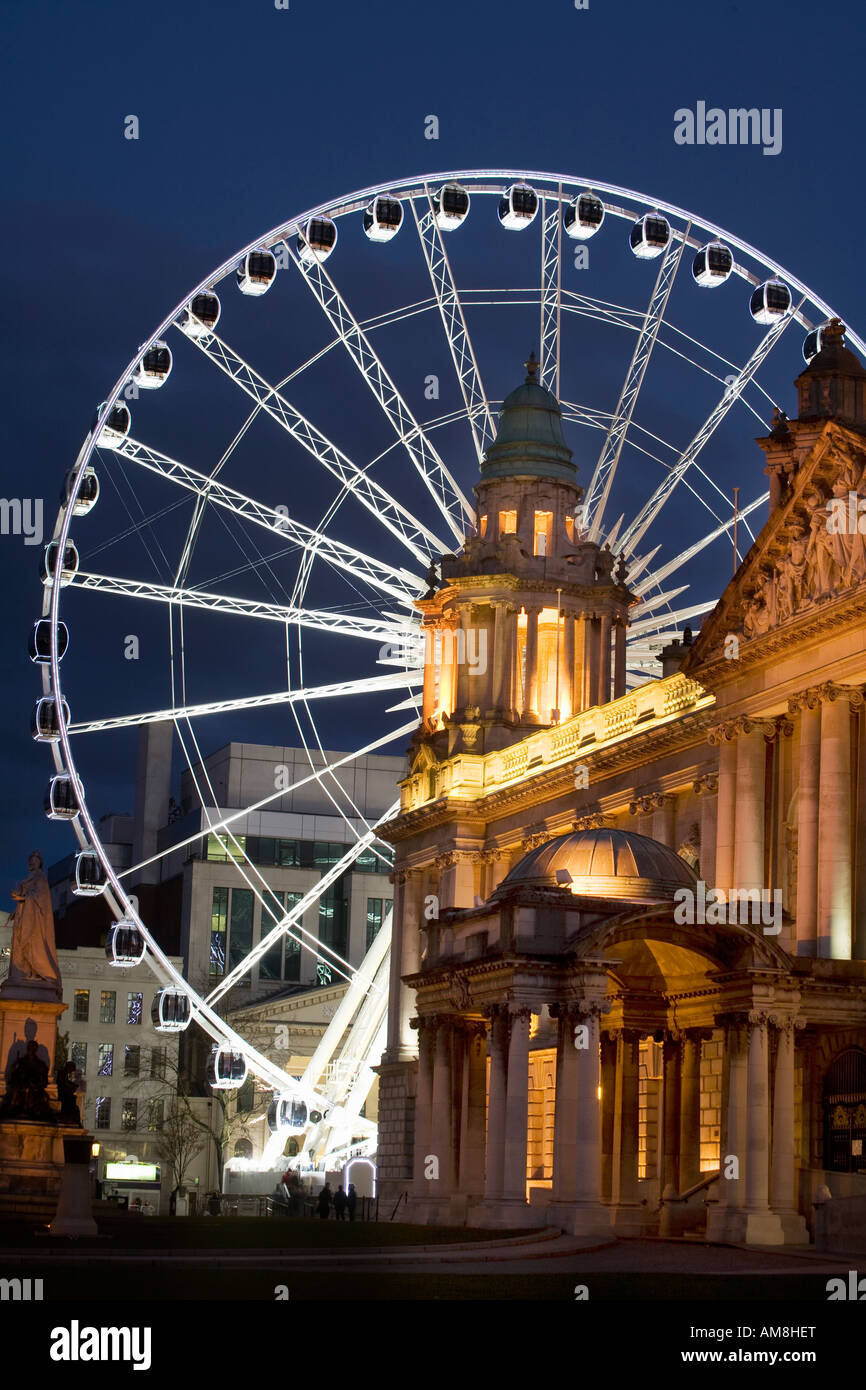 Belfast Eye Belfast City Hall Stock Photo - Alamy