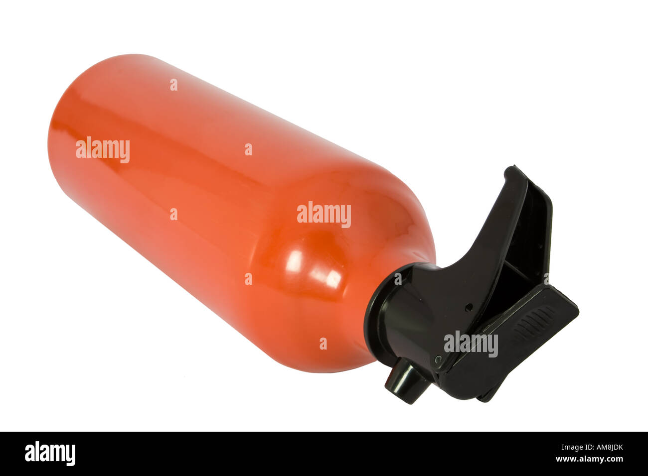 Small fire extinguisher isolated on white background Stock Photo - Alamy