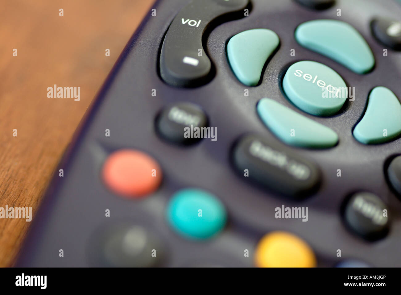 Remote control buttons close up Volume Select Stock Photo - Alamy
