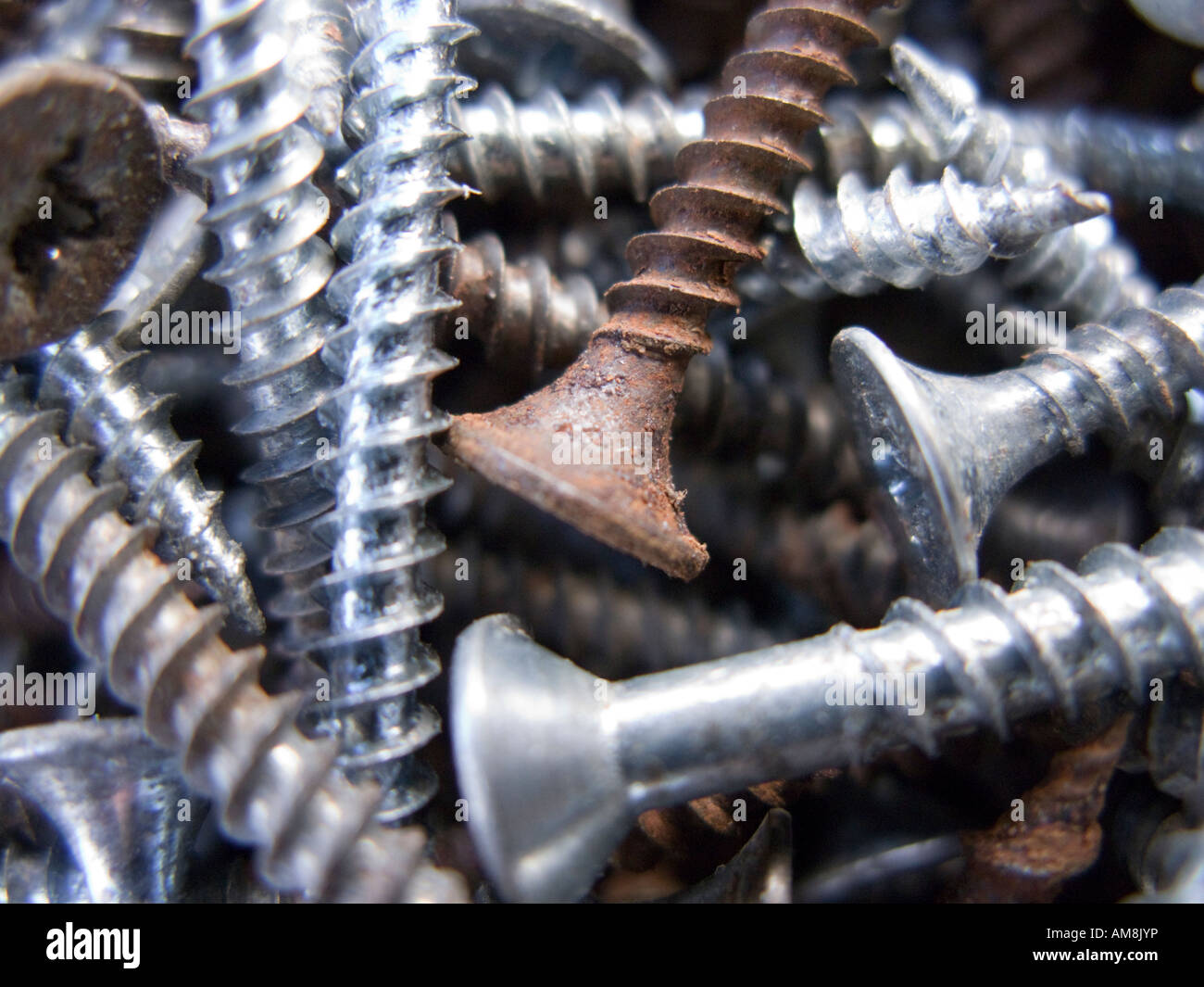 Old screws hi-res stock photography and images - Alamy