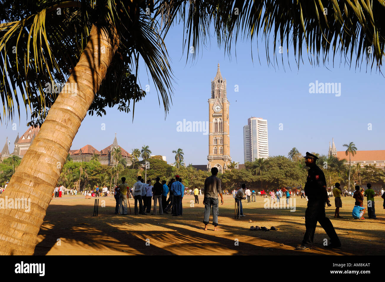 India, Maharashtra state, Mumbai (Bombay), Oval Maidan athletic field ...