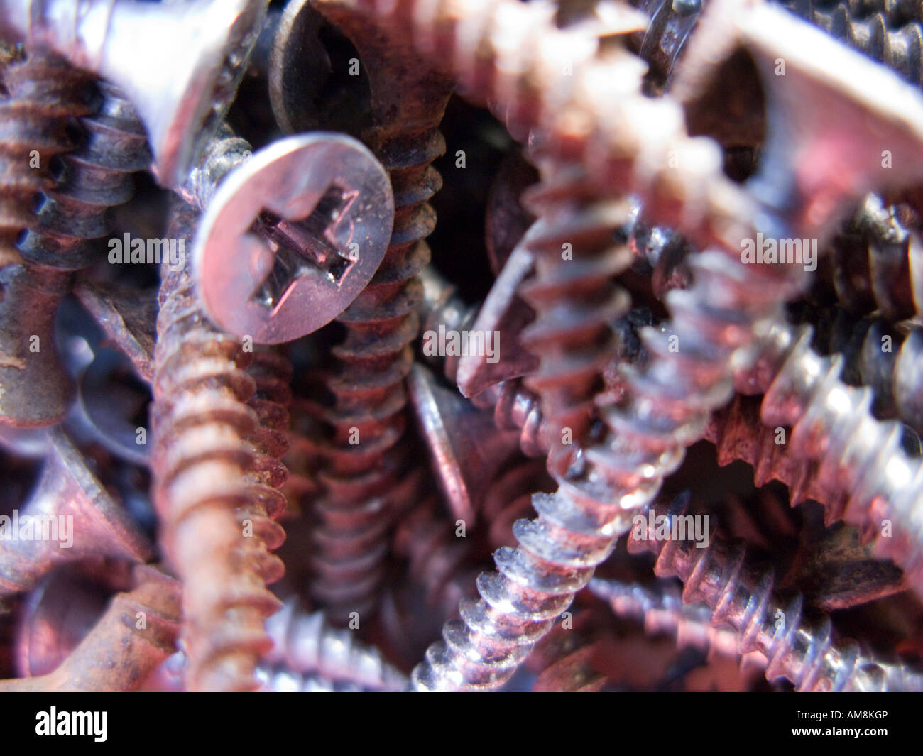 Old screws hi-res stock photography and images - Alamy