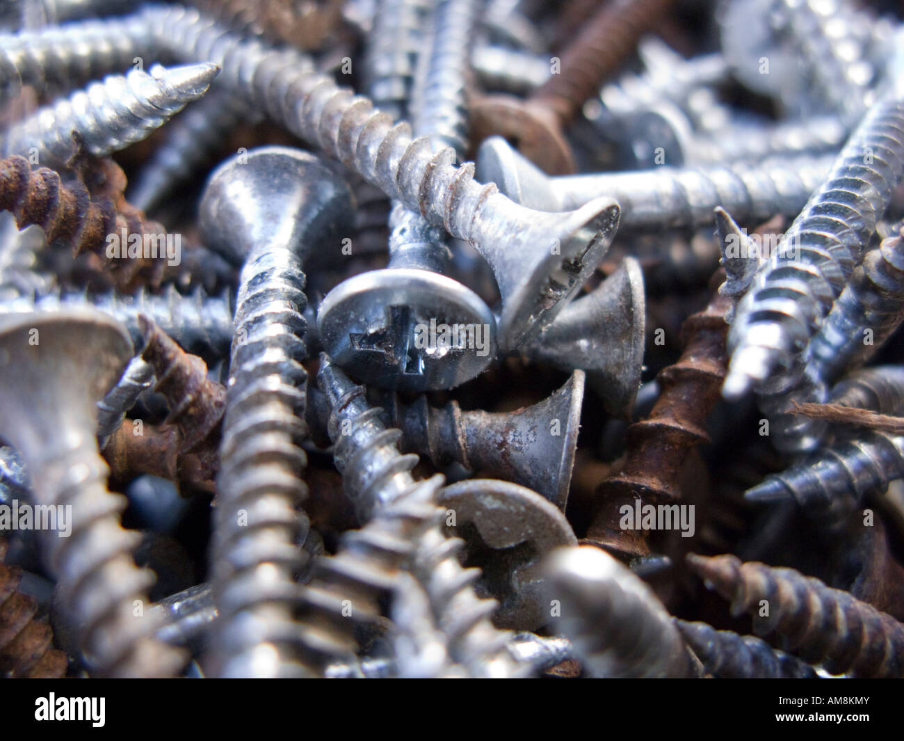 Old screws hi-res stock photography and images - Alamy