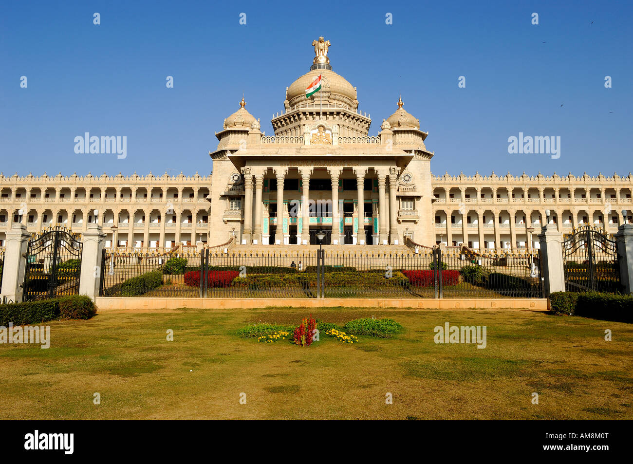 India, Karnataka state, Bangalore, the Vidhana Soudha is occupied by ...