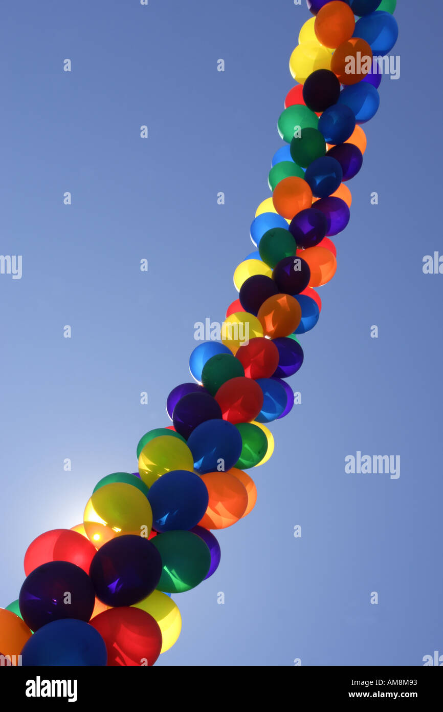 Red green blue yellow orange balloon hi-res stock photography and ...