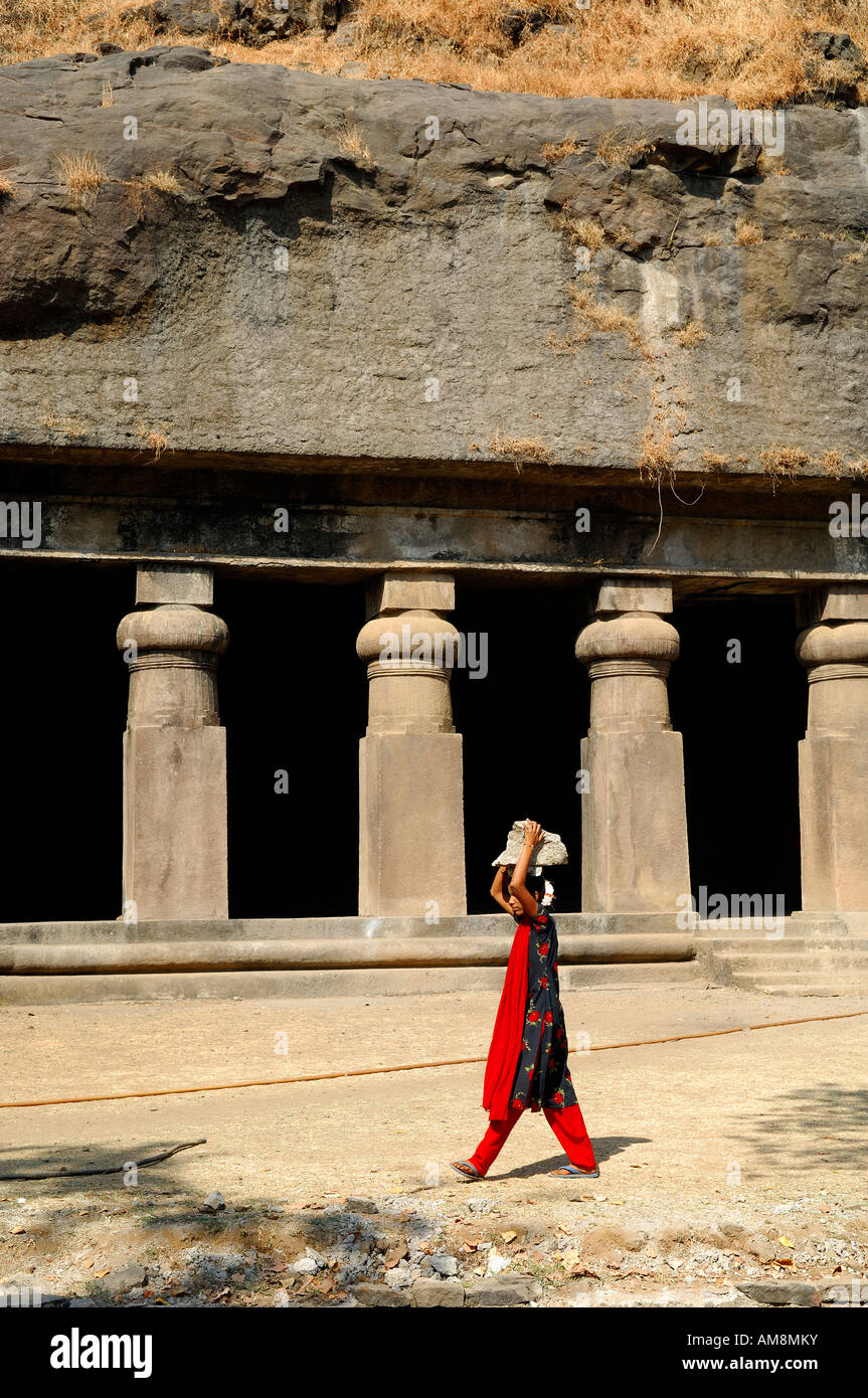 India, Maharashtra state, Mumbai (Bombay), Elephanta island Stock Photo ...