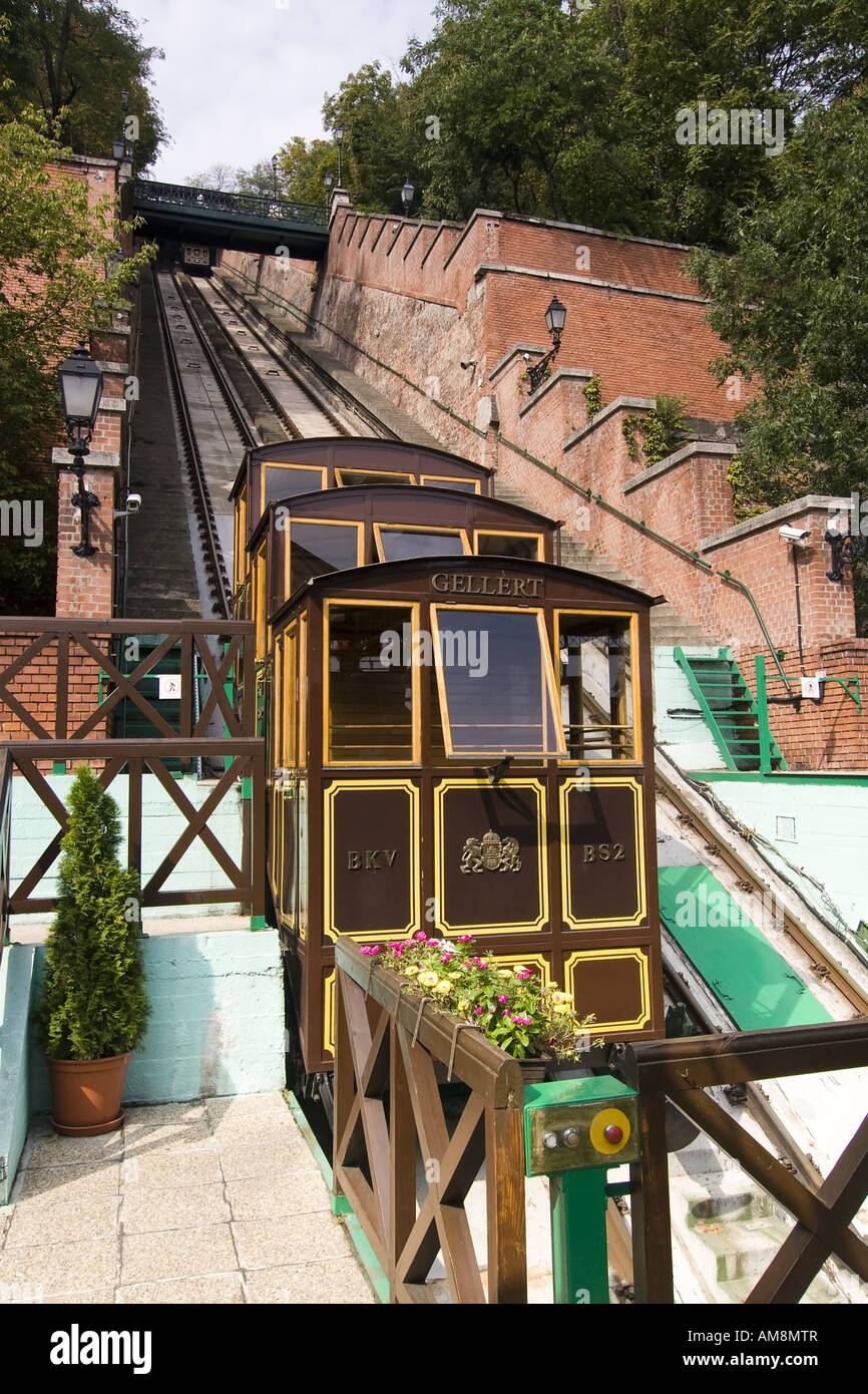 Funicular cable railway Hungary Budapest Stock Photo - Alamy