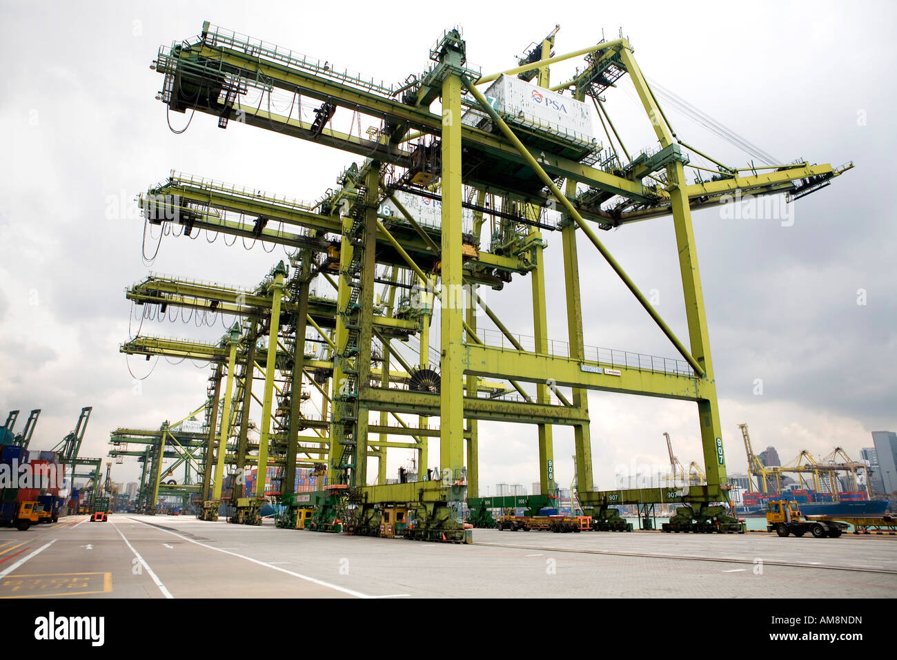 Psa container terminal port singapore hi-res stock photography and ...