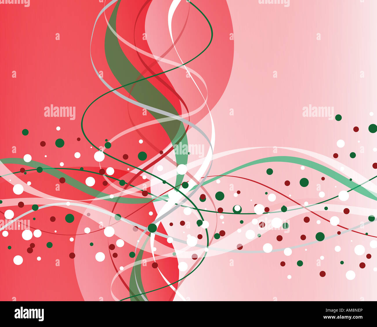 Abstract background in red green and white colors with Christmas theme ...