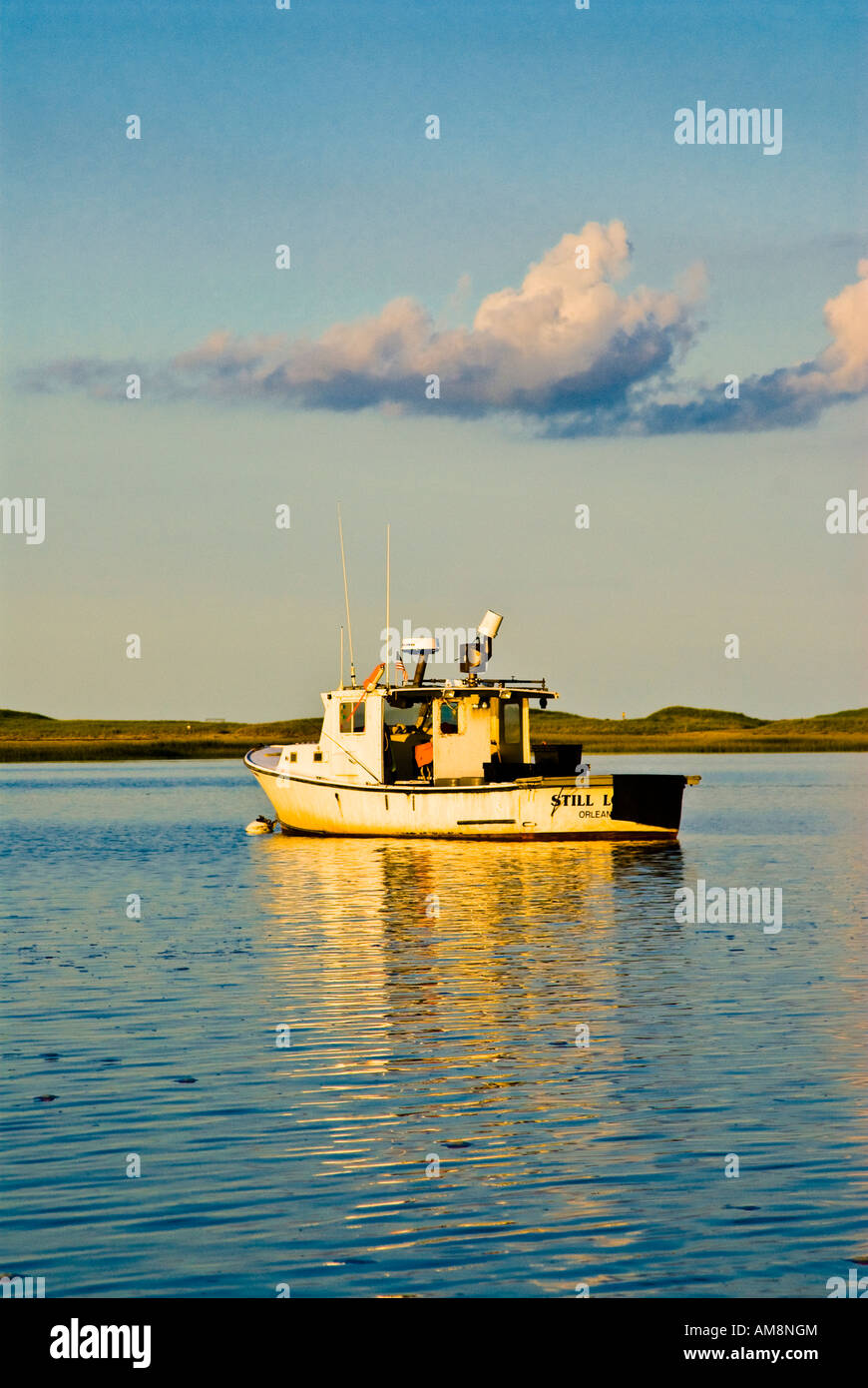 Lobster boat Nauset Harbor Orleans Cape Cod MA Stock Photo - Alamy