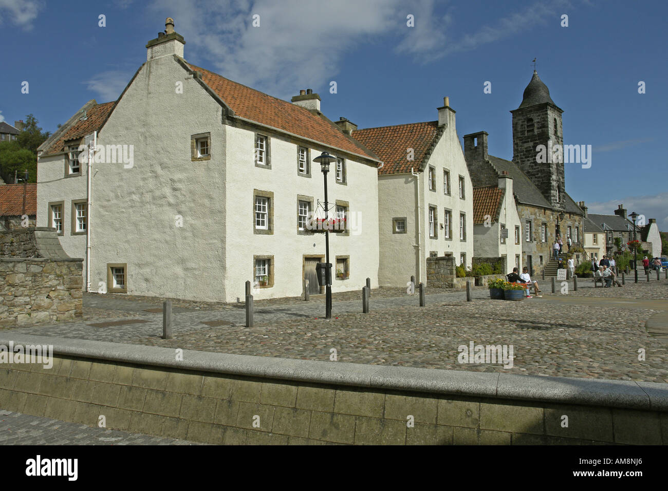 The town square and Town House in the Royal Burgh of Culross in Fife ...