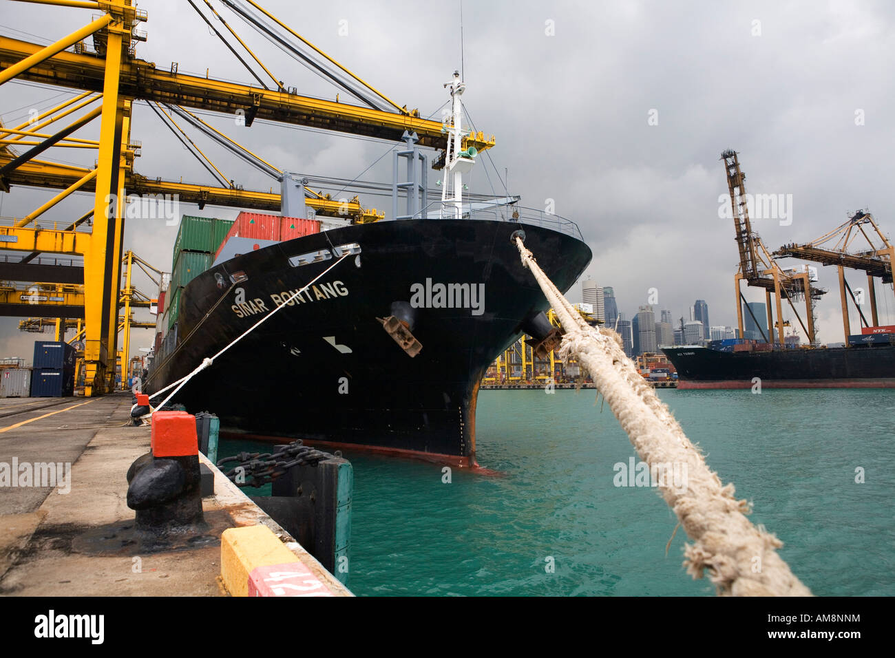 Psa container terminal port singapore hi-res stock photography and ...