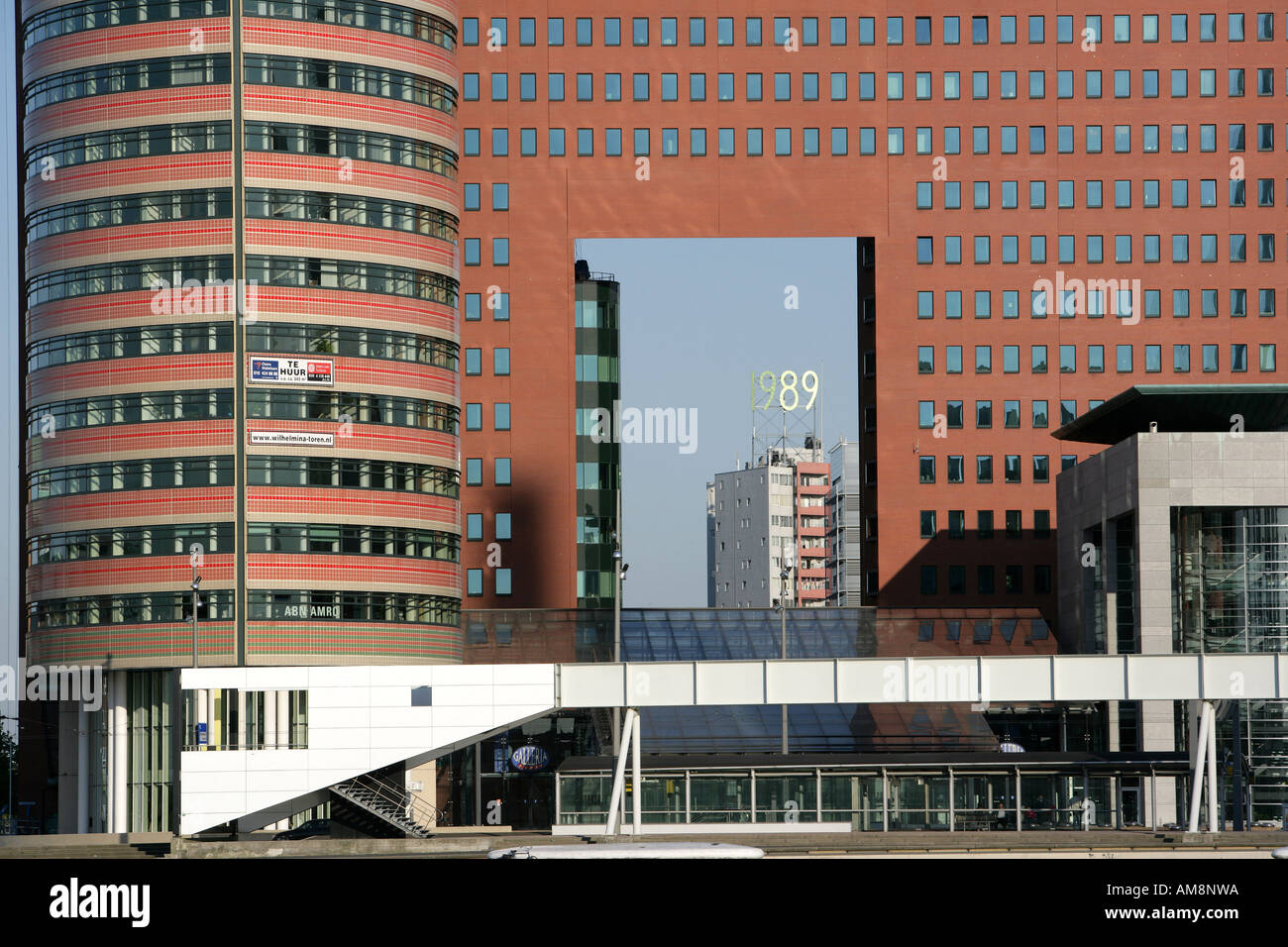 NLD, Netherlands, Rotterdam: Wilhelmina Toren office building Stock ...