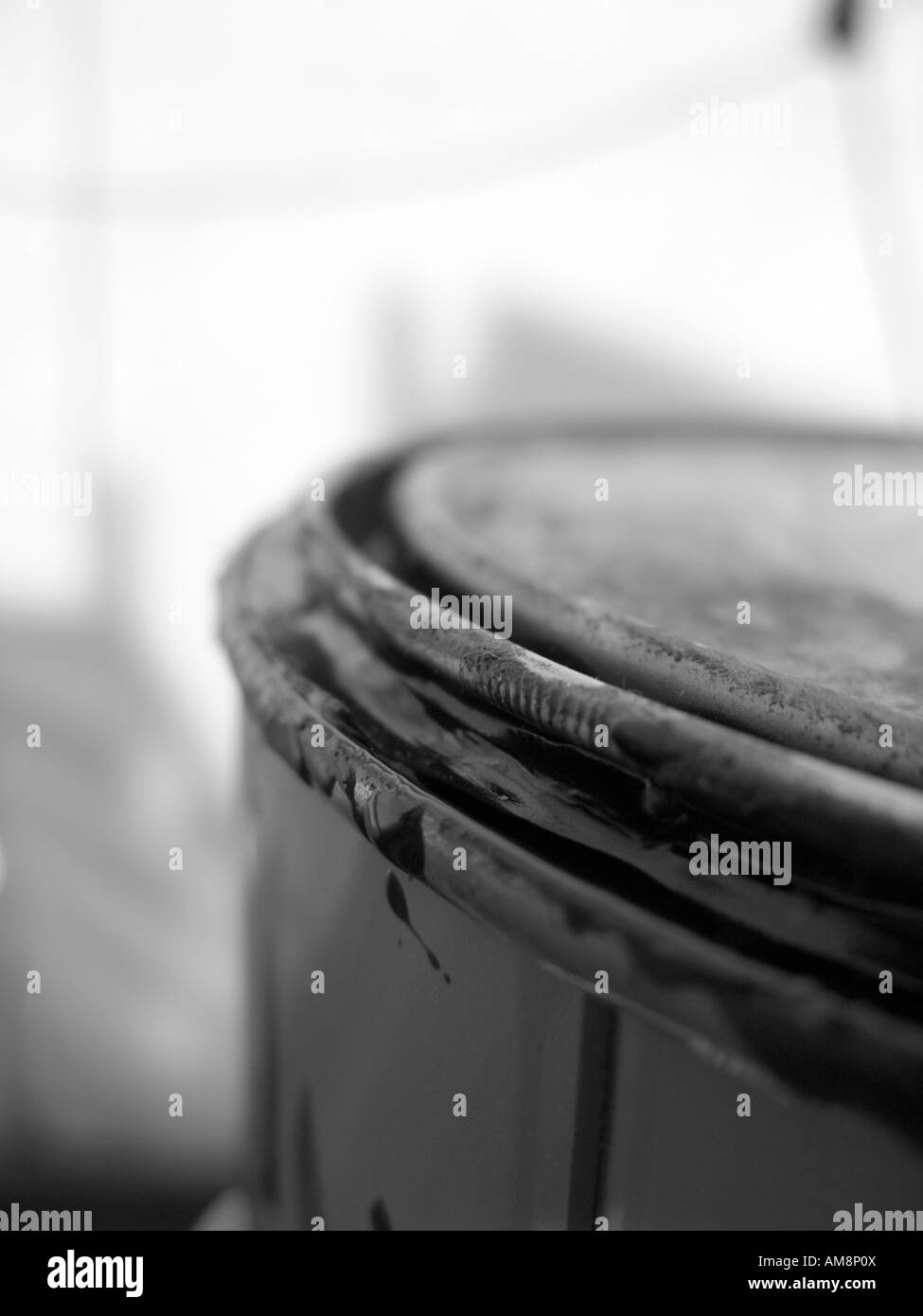 Black paint and pot Black and White Stock Photos & Images - Alamy