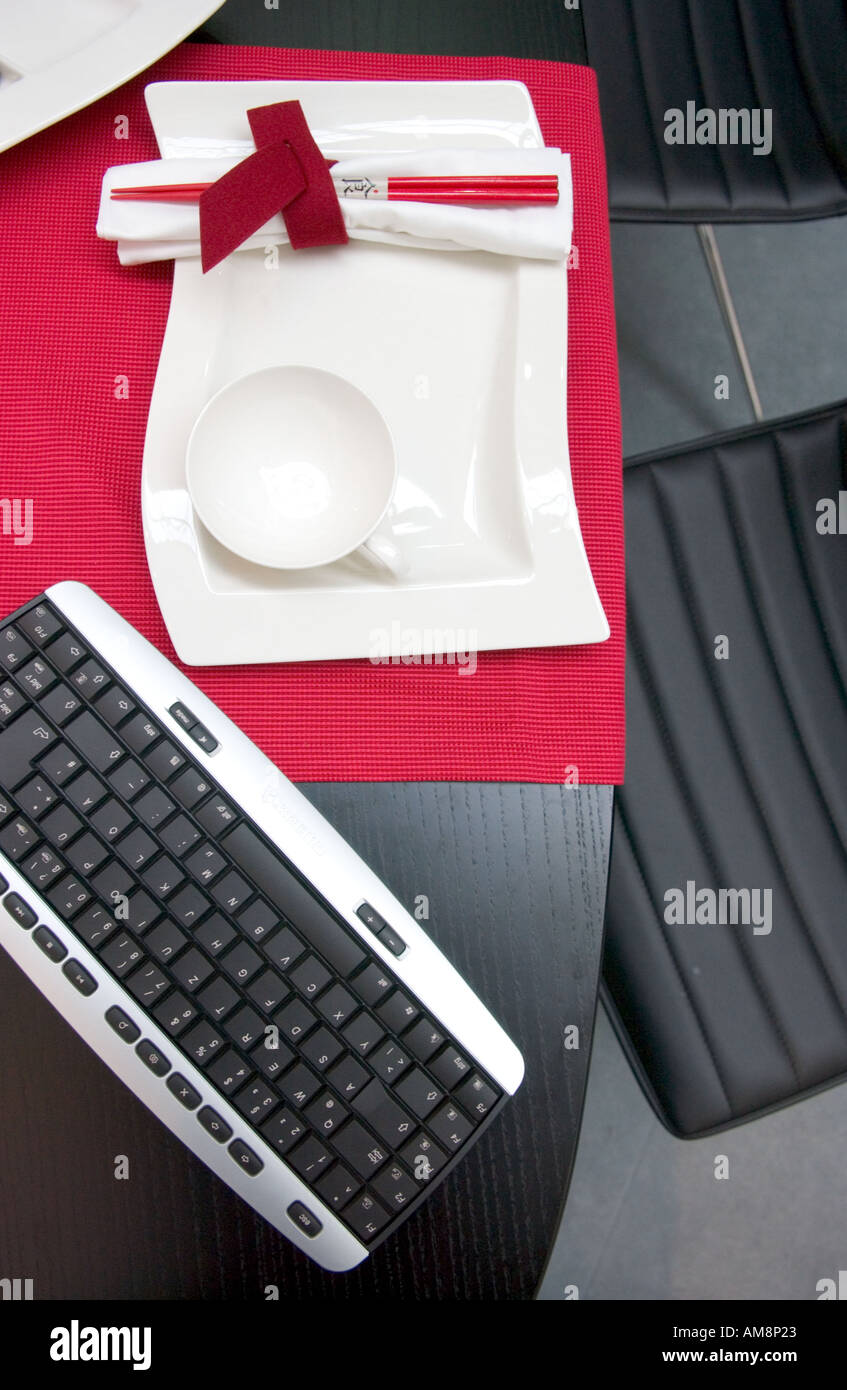 Overhead white keyboard hi-res stock photography and images - Alamy