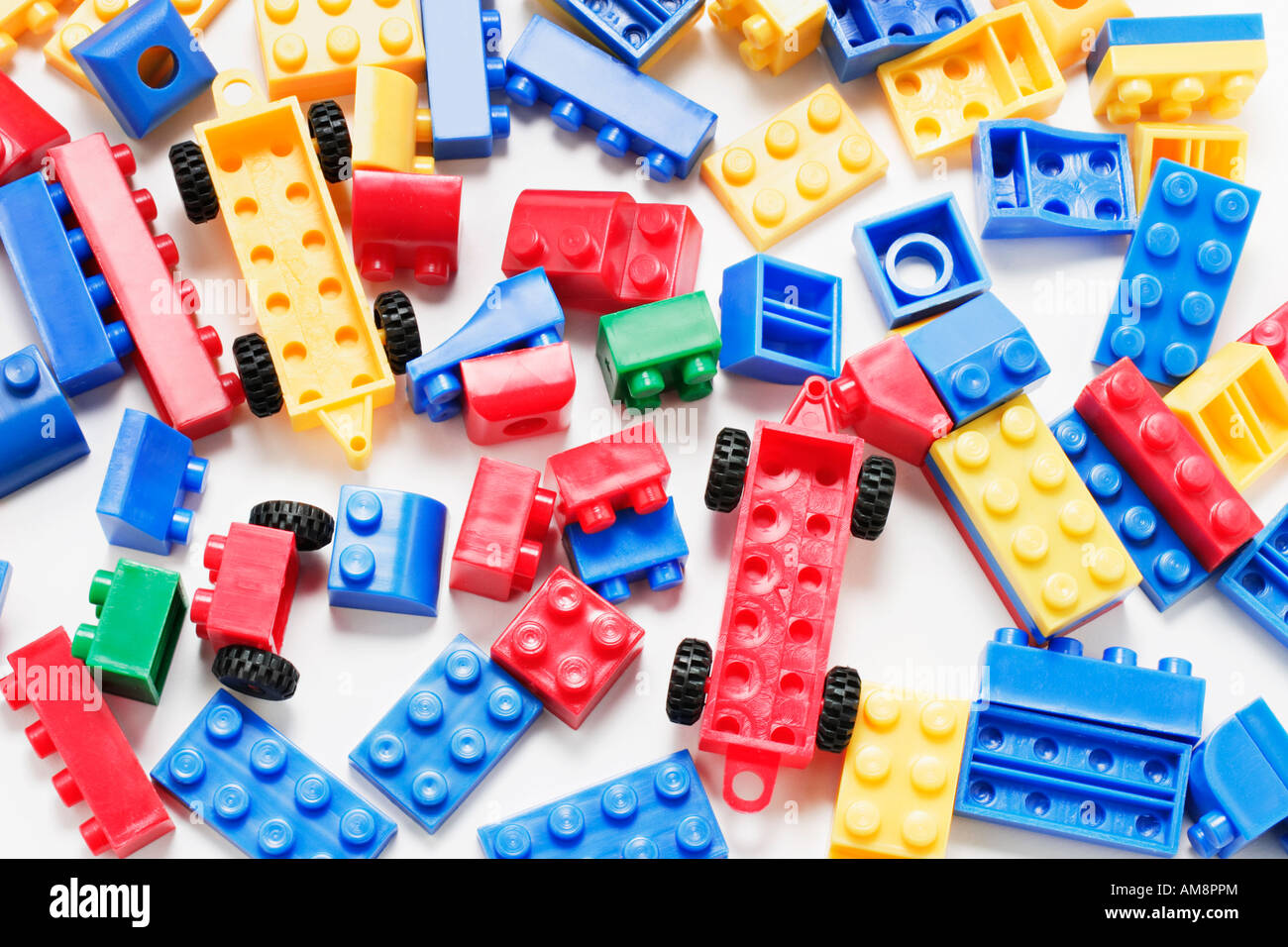 Plastic Building Blocks Stock Photo - Alamy