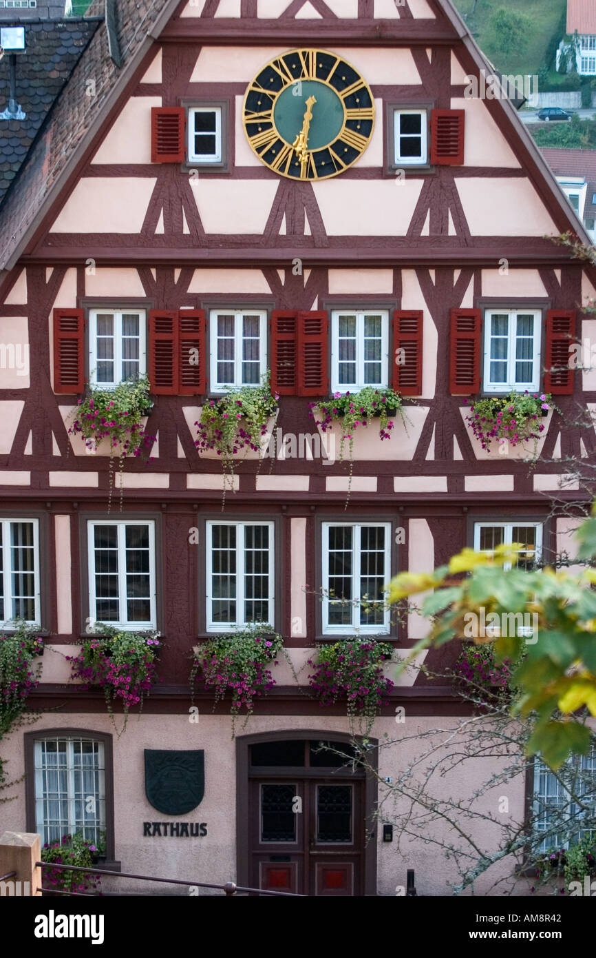Town of Altensteig in the Northern Black Forest Baden Wuerttemberg ...