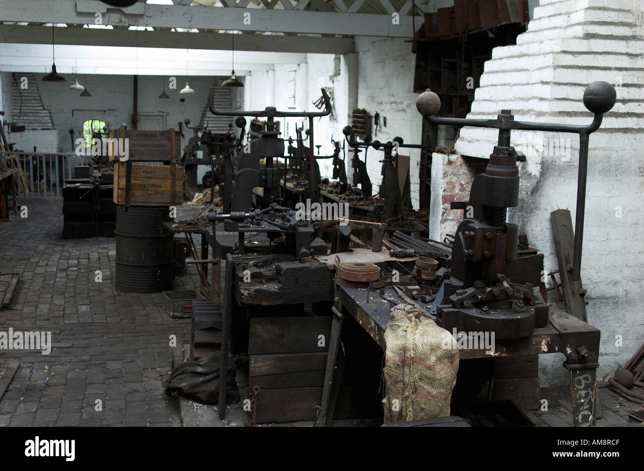 Black Country Museum Dudley trap workshop rebuilt on the site showing ...