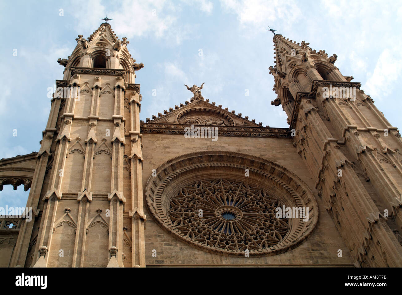Palma Cathedral La Seu gothic architecture city centre Palma Mallorca ...