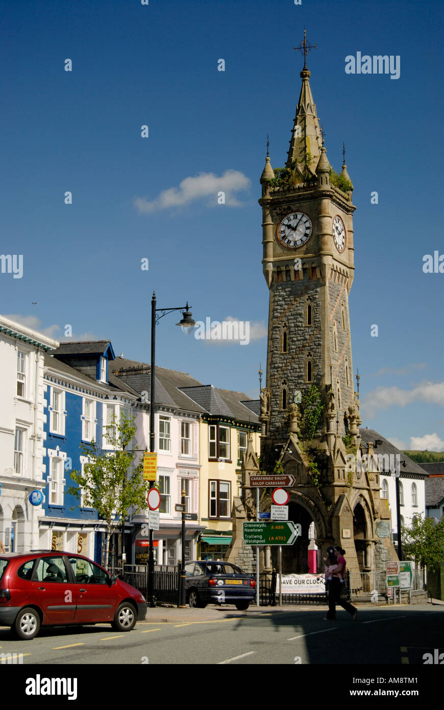 Machynlleth town clock hi-res stock photography and images - Alamy