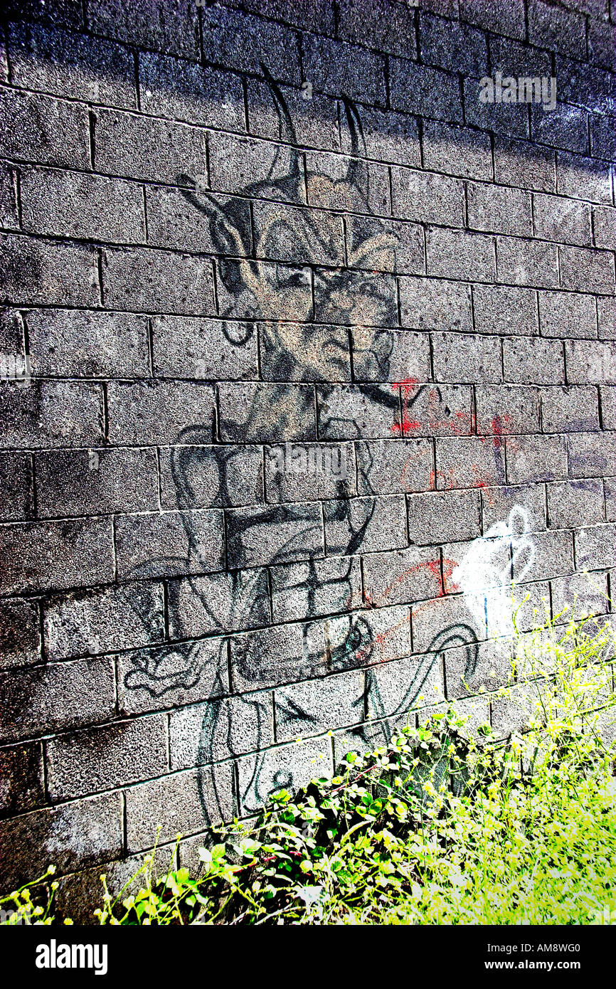 Welsh language graffiti hi-res stock photography and images - Alamy