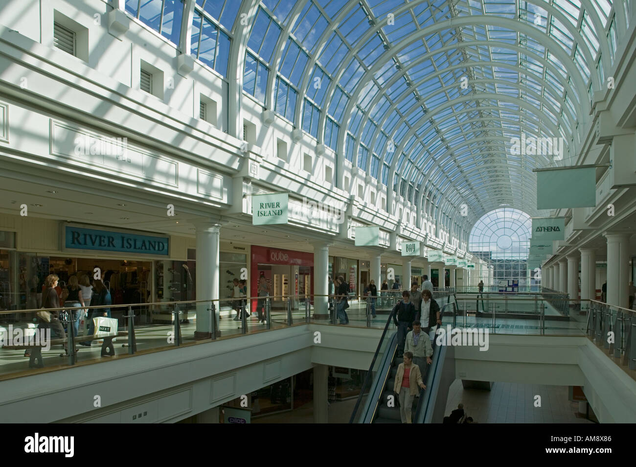Leamington Spa Shopping Mall Stock Photo - Alamy
