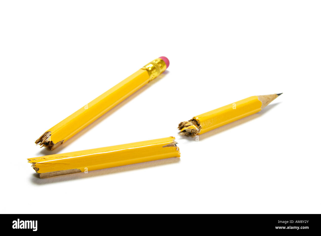 Broken white pencil hi-res stock photography and images - Alamy