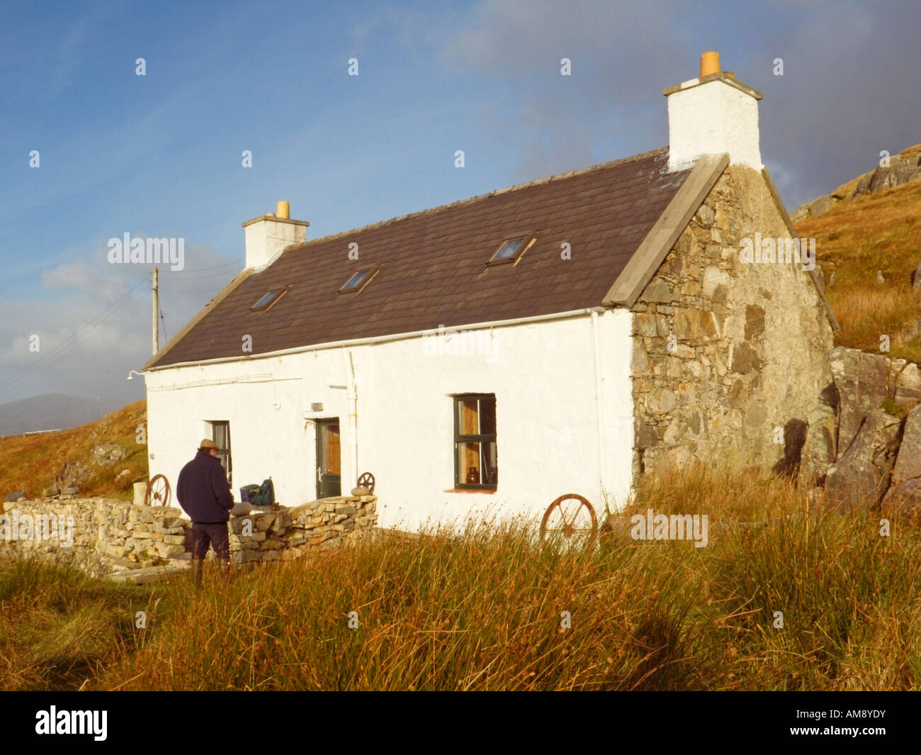 Former croft cottage Isle of Scalpay near Isle of Harris Outer Hebrides ...