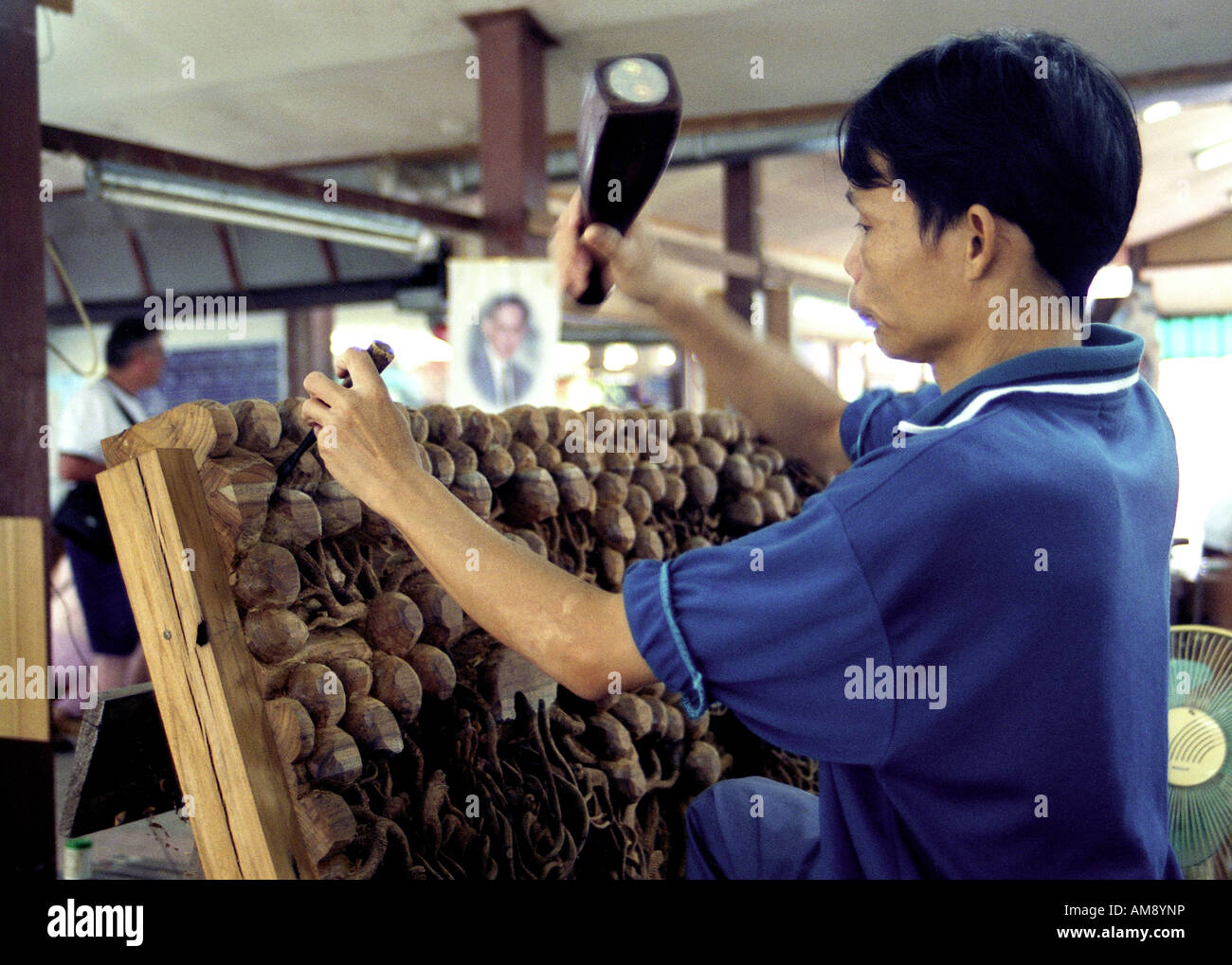Artist Carving in Thailand Stock Photo - Alamy