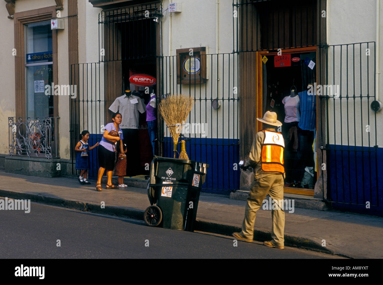 Mexican people person male man sweeping cleaning street sweeper cleaner ...